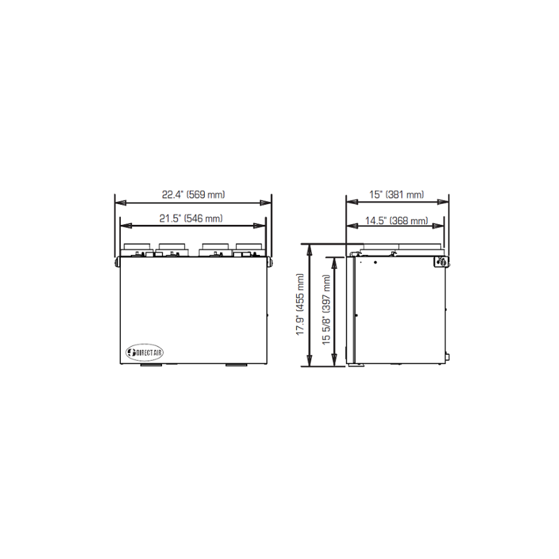 DirectAir heat recovery ventilator 105CFM [PHRVR104]